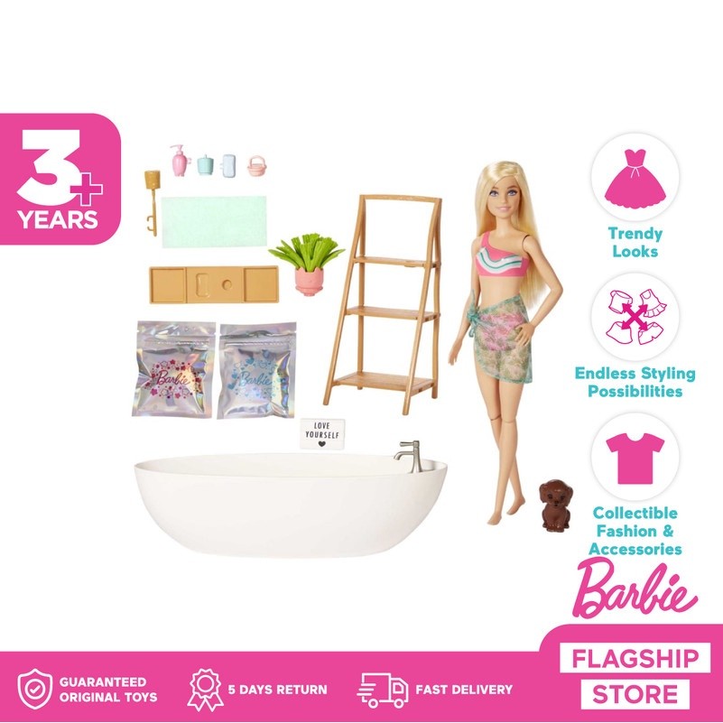 Jual Barbie Self-Care Confetti Bath Doll - Mainan Boneka Anak Perempuan ...