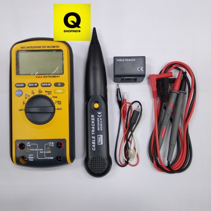 Jual Terbaik Di Kelasnya V&A Va-43/Va 43/Va43 Lan Telp Test Multimeter ...
