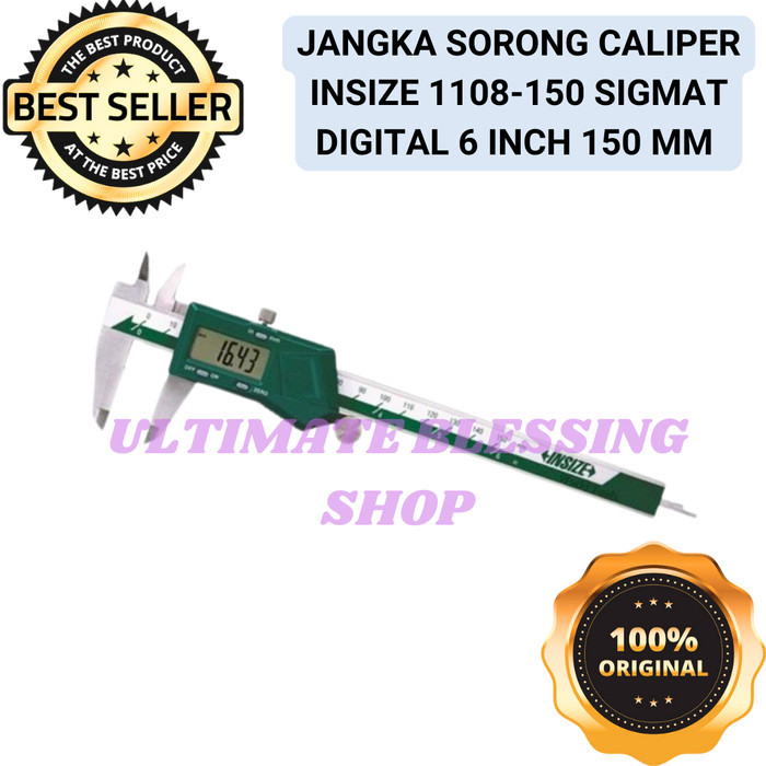 Jual Bebas Ribet Insize 1108-150 Sigmat Digital 6 Inch 150 Mm - Jangka Sorong Vernier Caliper ...