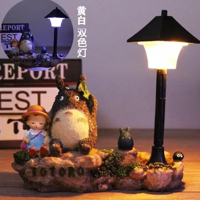 Jual Lampu Hias Kamar Tidur New Creative Resin Cartoon Totoro /Doraemon ...