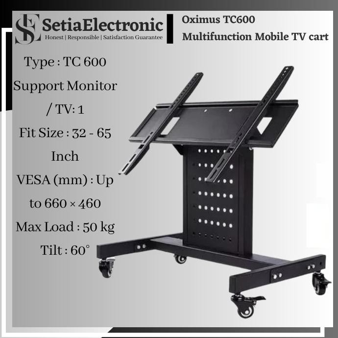 Jual Bracket Standing Tv Display 32 43 50 55 60 65 Inch Stand Roda ...