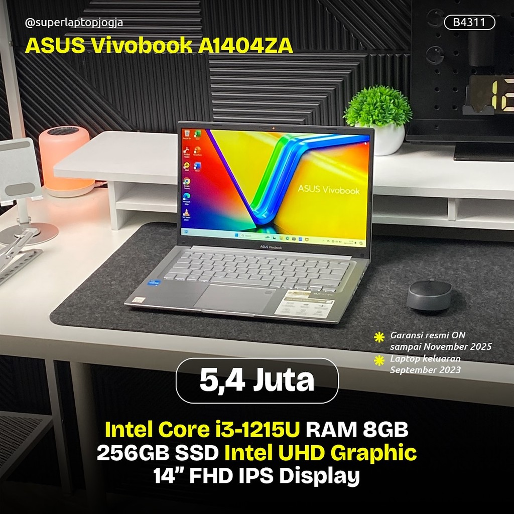 Jual ASUS VivoBook A1404ZA intel core i3 gen 12 ram 8gb ssd 256gb ...