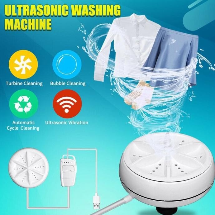 Jual Mesin Cuci Usb Mini Portable Bak Ember Washing Machine Ultrasonic ...