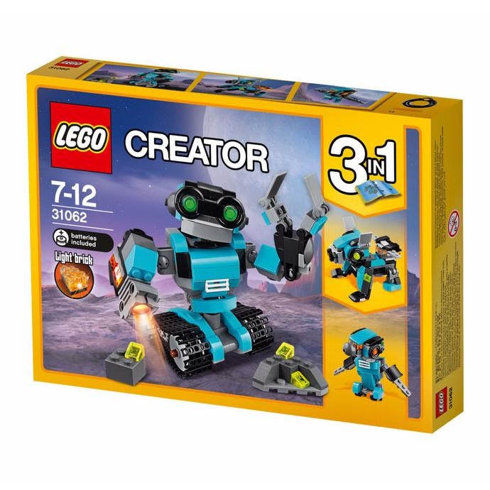 Jual LEGO Creator 3in1 -31062 Robo Explorer Toy Robot Wall E Model Bird ...