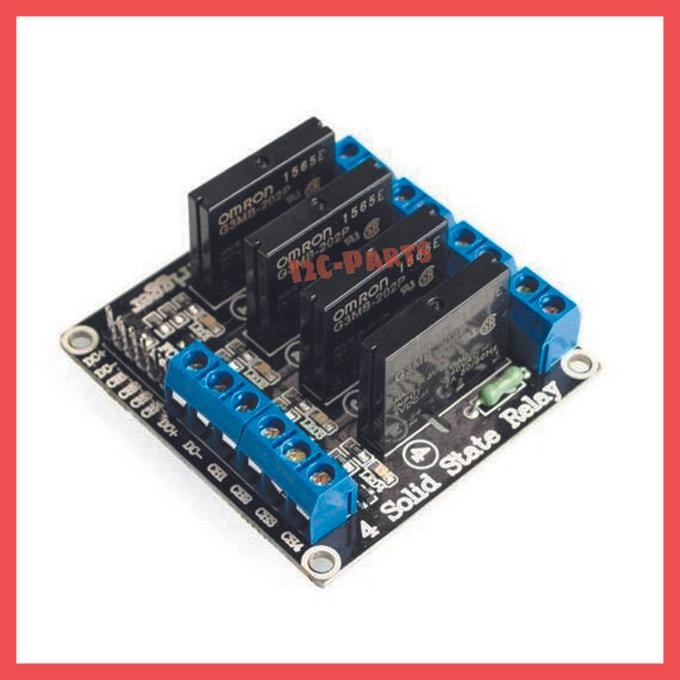 Jual Promo 4 Channel SSR Low Level Solid State Relay Module 5V DC G3MB ...