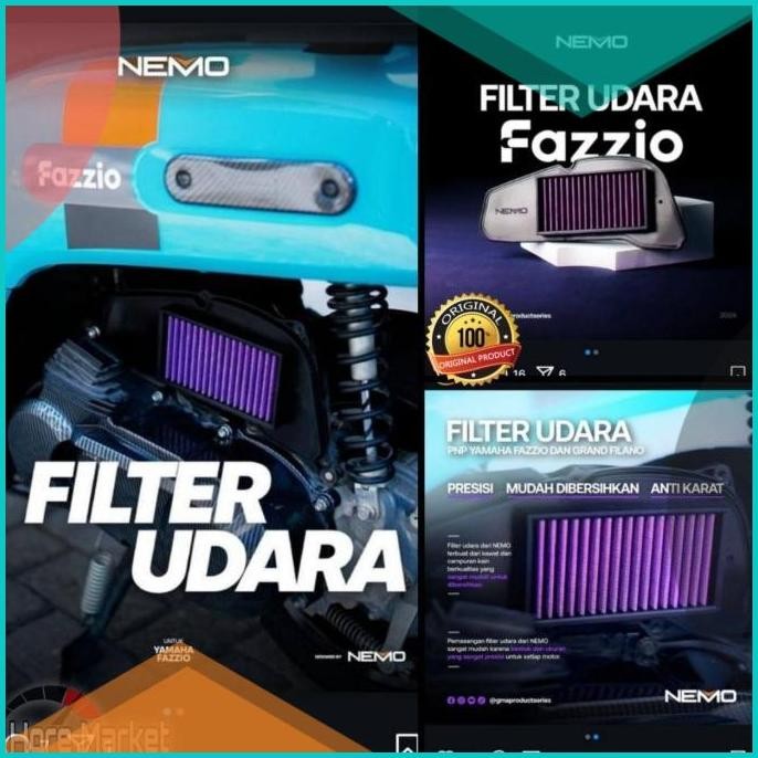 Jual HAWA FILTER UDARA NEMO FAZZIO / FILANO 2022 2023 2024 NEO ORIGINAL ...