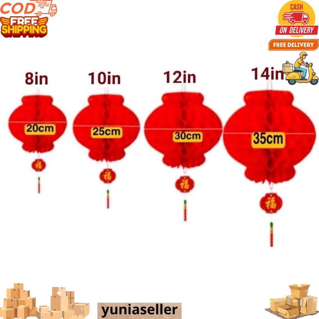 Jual Lampion Lipat Plastik Honeycomb Lampion Tawon Lampion Imlek D Cod ...