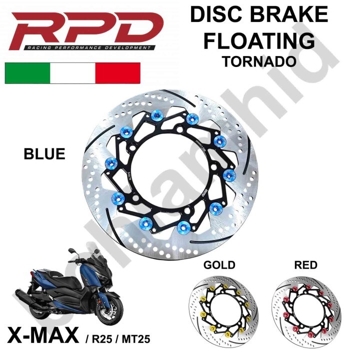Jual Disc Brake Front + Rear RPD XMAX R25 MT25 Tornado Floating 300mm ...