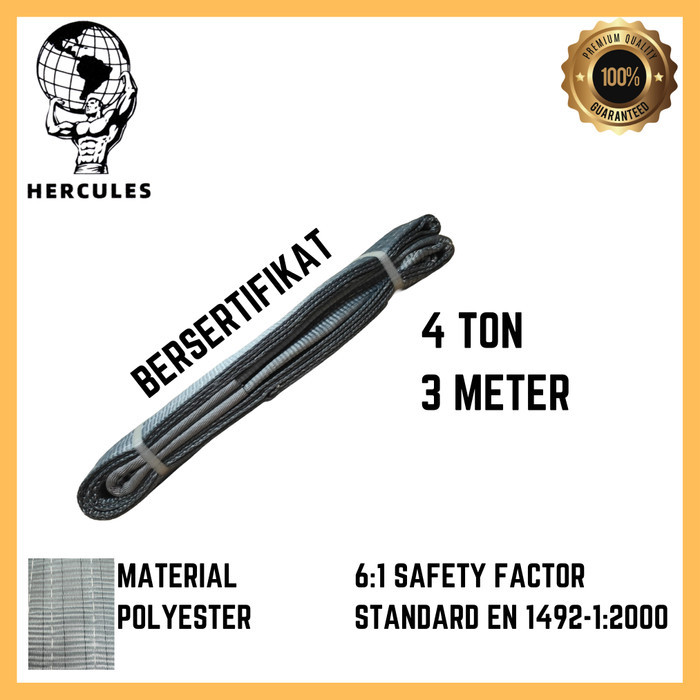 Jual Unik Webbing Sling Belt 4 Ton X 3 Meter / Tali Angkat 4T X 3M 2Ply | Shopee Indonesia