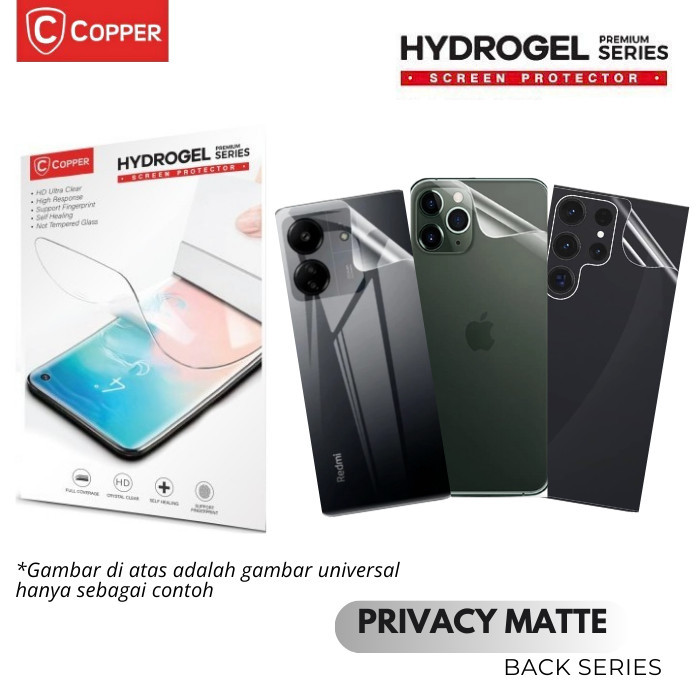 Jual Copper Anti Gores Silicon Hydrogel Privacy Matte BACK Series - For Vivo V27 (5G) | Shopee ...