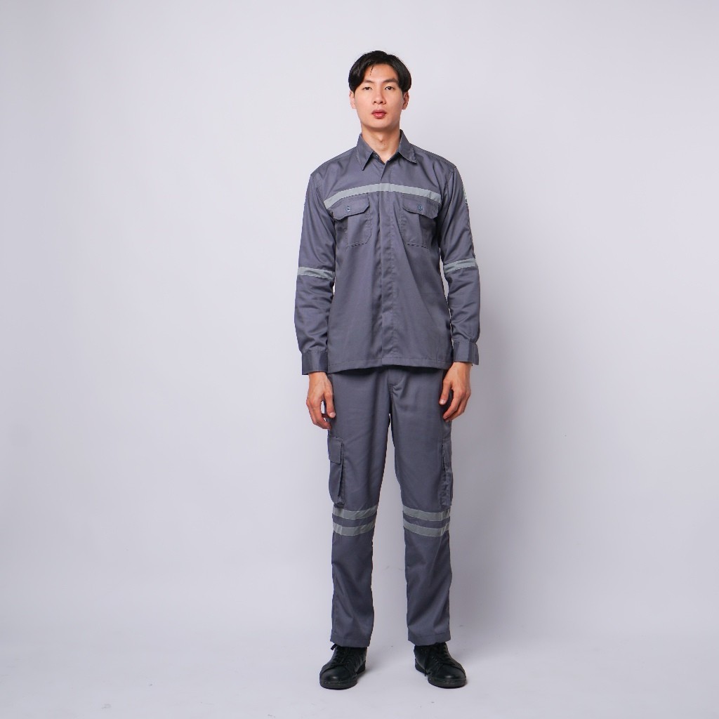 Jual Baju Seragam Seragam Safety Baju Kemeja Lengan Panjang Stelan ...
