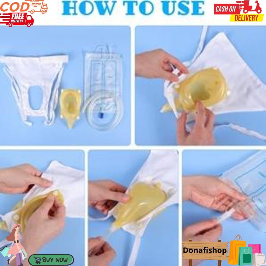 Jual Alat Bantu Kencing Urinal Bag Reusable Untuk Pasien Stroke Lumpuh ...