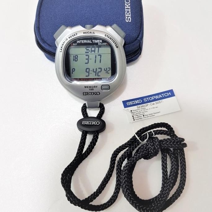 Jual Alat Pengukur Waktu Seiko 100 Lap / Stopwatch Seiko S23603 ...
