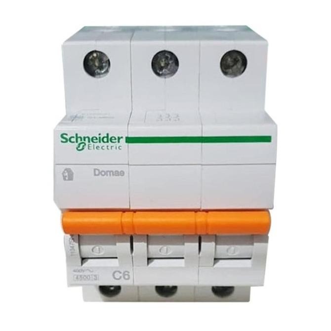 Jual MCB Schneider Domae 3 pass phase 3P 6 10 16 20 ampere 6a 10a 16a 20a | Shopee Indonesia