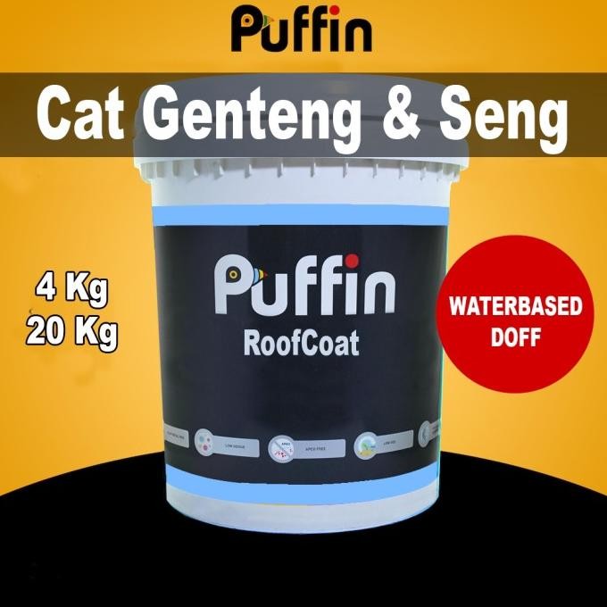Jual CAT GENTENG SENG ASBES PUFFIN ROOFCOAT WATERBASED 20KG ORIGINAL ...
