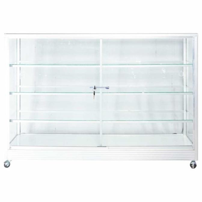 Jual RAK ETALASE KACA 1,5 Meter RODA KHUSUS BOGOR DAN DEPOK etalase ...