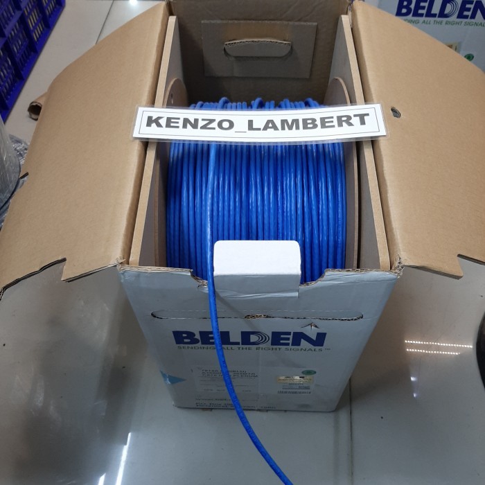 Jual kabel LAN CAT 6 BELDEN @105 meter BIRU | Shopee Indonesia