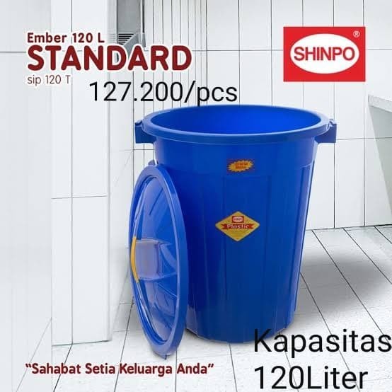 Jual Ember 120L 120 Liter 120liter 120L STANDARD Dengan Tutup SIP 120 T ...
