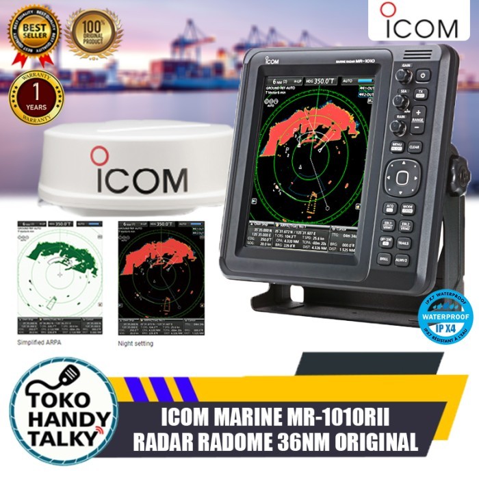 Jual Icom Radar MR 1010R2 Radar Kapal Icom Mr1010 Rii 36Nm 1010Rii ...