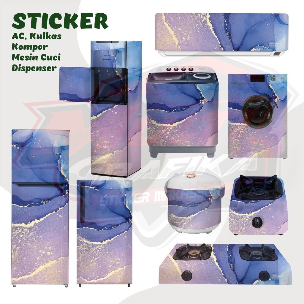 Jual Stiker kulkas kompor mesin cuci 1 2 pintu tabung mata Rice Cooker ...