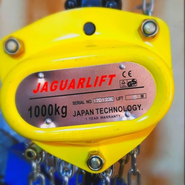 Jual Chain Block 1Ton Japan Jaguarlift Heavy Duty Katrol Rantai Manual ...