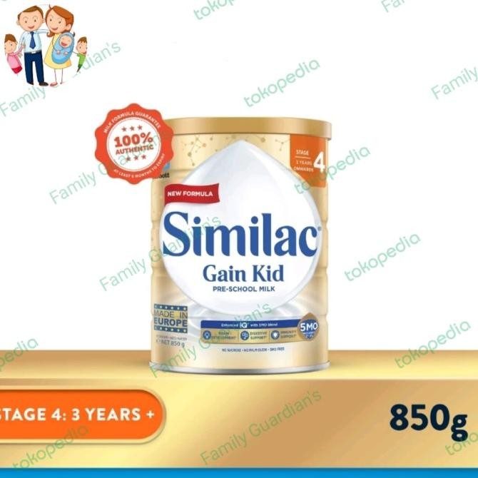 Jual Similac Gain Kid Stage 4 - 3 tahun ke atas 850g VIP | Shopee Indonesia