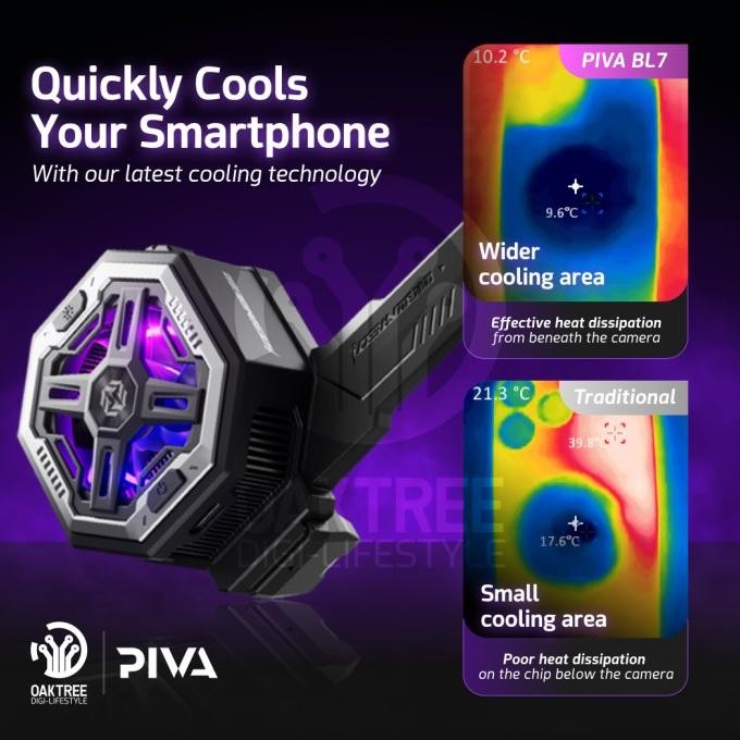 Jual Oaktree Funcooler Piva Bl7 Fan Cooler Radiator Pendingin Hp Cooling Fan Gaming Original Dan ...