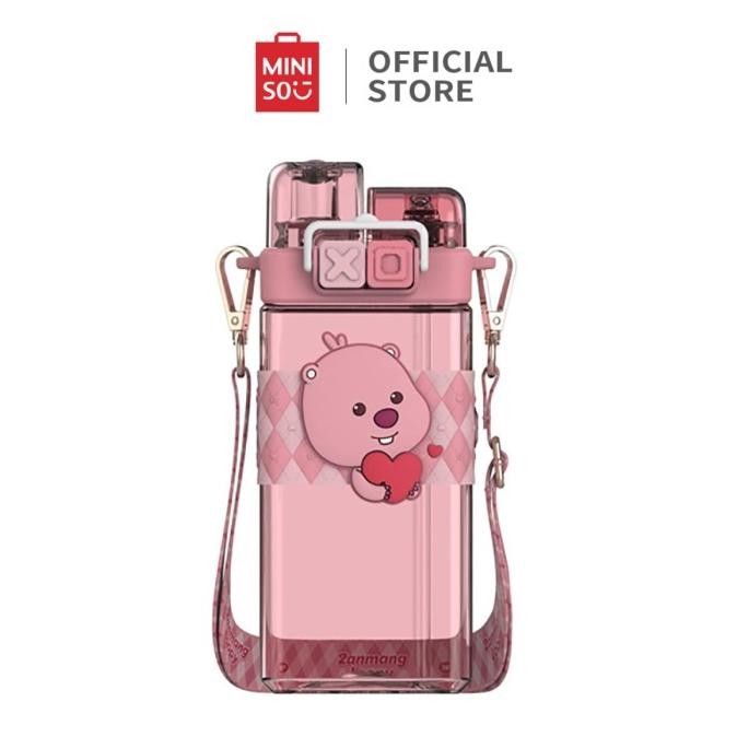 Jual Sale Miniso X 560Ml Botol Minum Tumblr Double Drink Cup Plastic ...