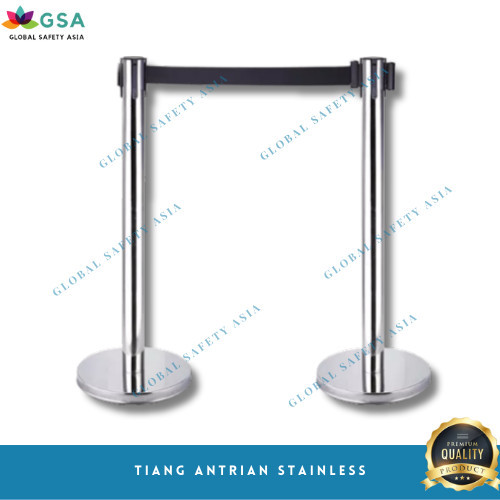 Jual TIANG ANTRIAN STAINLESS QUEUE LINE STANDING BARRIER PEMBATAS ...