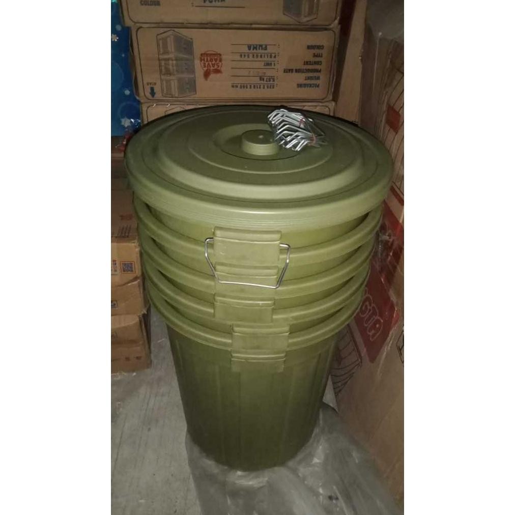 Jual Ember Air Plastik ada TUTUP JUMBO BESAR TEBAL Gagang Kawat Besi 80 Liter 70 Liter 40 Liter ...