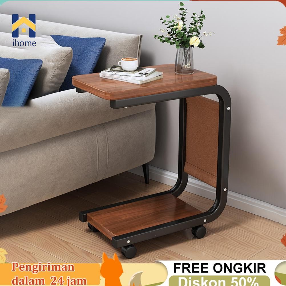 Jual Meja Laptop dengan Roda Meja Samping Tempat Tidur Portable Meja ...