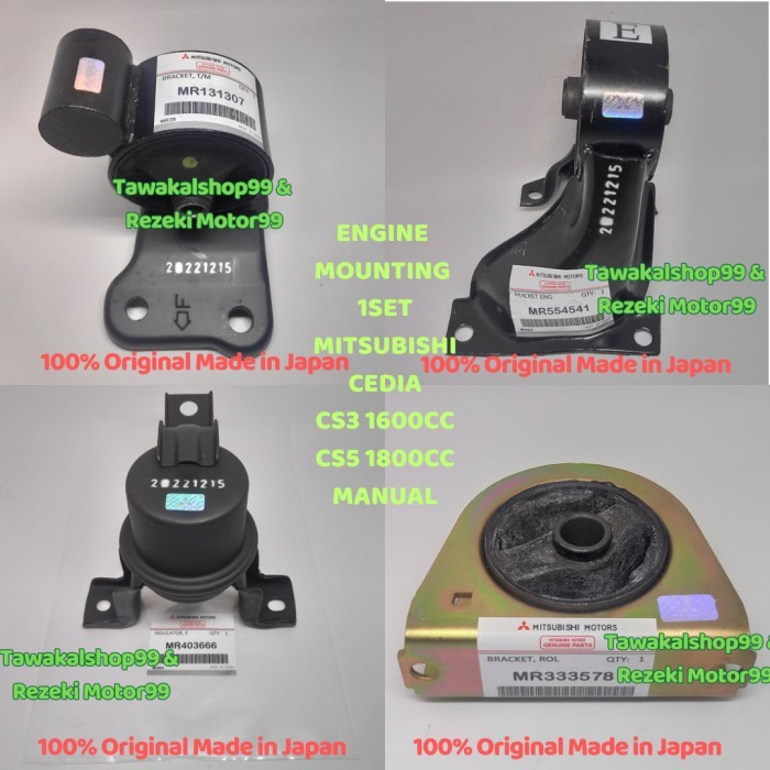 Jual Engine Mounting Kiri Kanan Depan Belakang Lancer Cedia CS3 CS5 MT ...