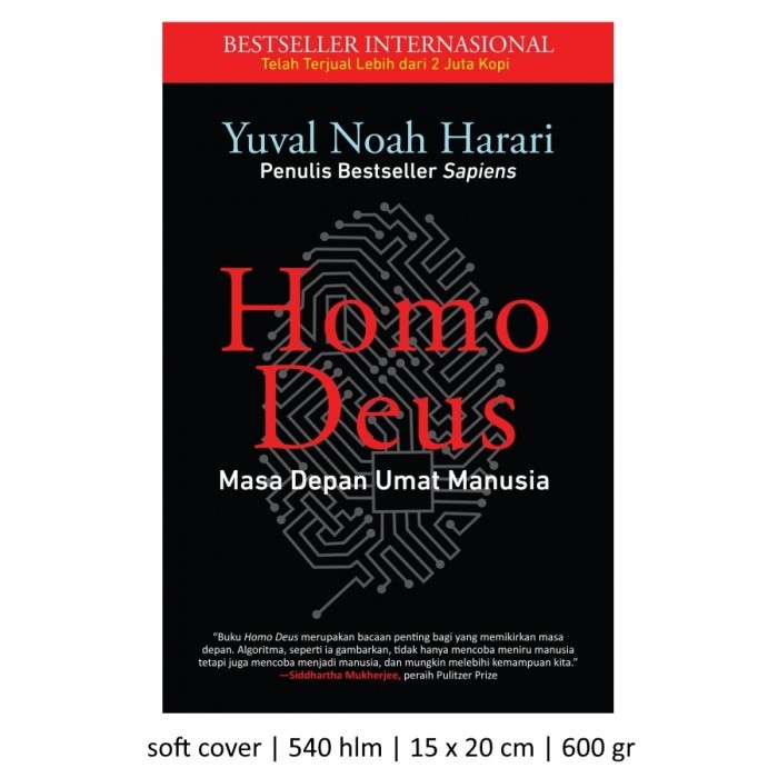 Jual TERBARU! Buku Homo Deus Original Yuval Noah Harari Homodeus ORI ...