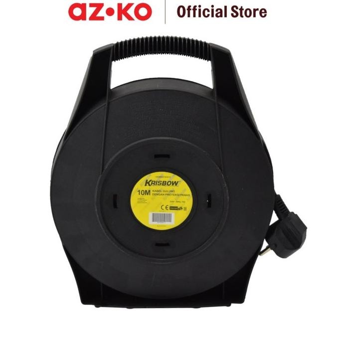 Jual Azko Krisbow 10 Mtr Kabel Roll Cable Reel Terminal Colokan Listrik ...