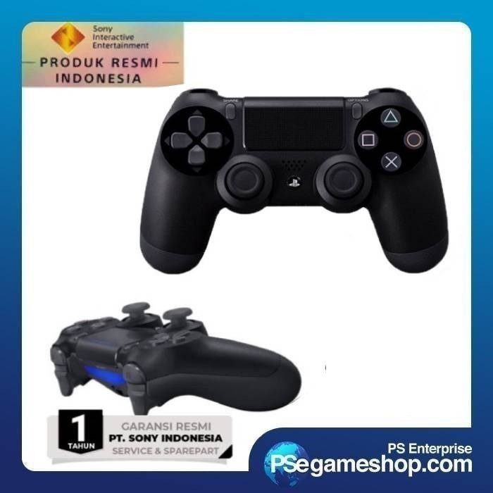 Jual New Dualshock 4 Wireless Controller Jet Black | Shopee Indonesia