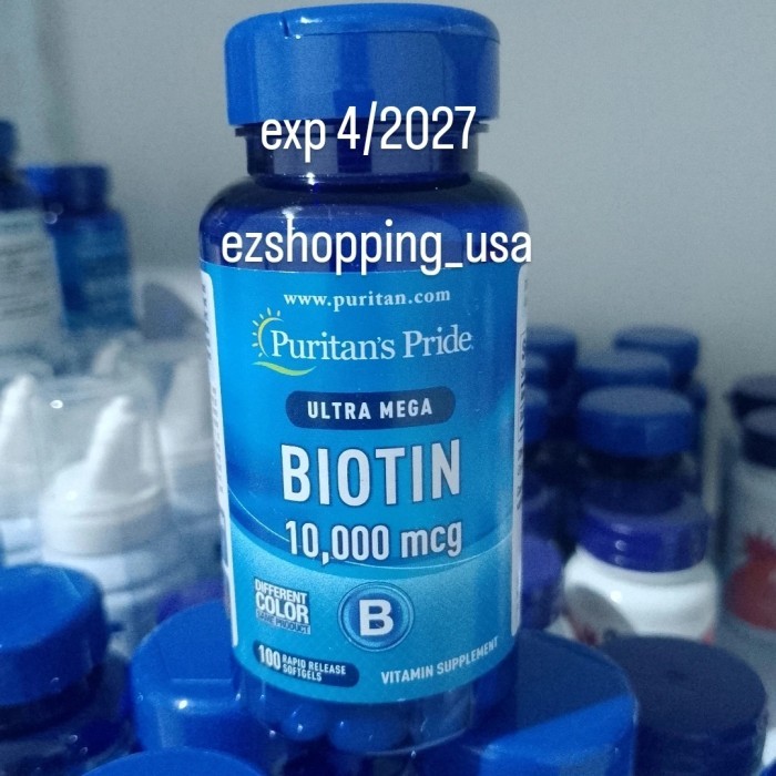 Jual puritan biotin 10000 mcg biotin puritan 10,000 mcg puritan pride ...