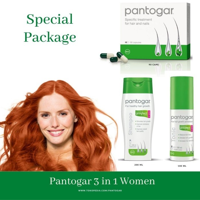 Jual Pantogar Hair and Nail Supplement Paket 3 in 1 WOMAN | Shopee ...