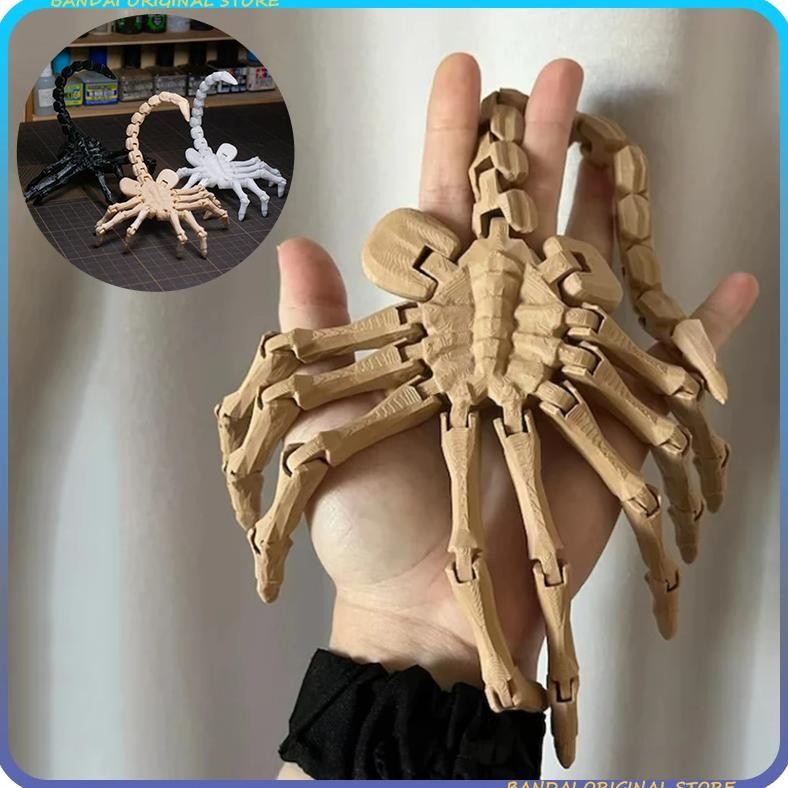 Jual In Stock Alien Romulus Xenomorph Toy Facehugger Model 3D Print Toy ...