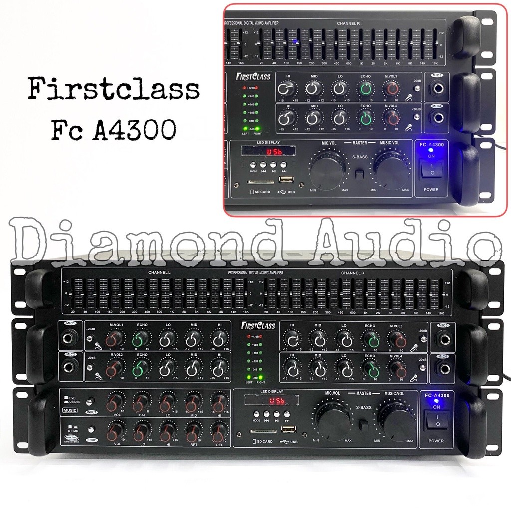 Jual Power Amplifier First Class A4300 Usb Bluetooth Power Mixer Ampli ...