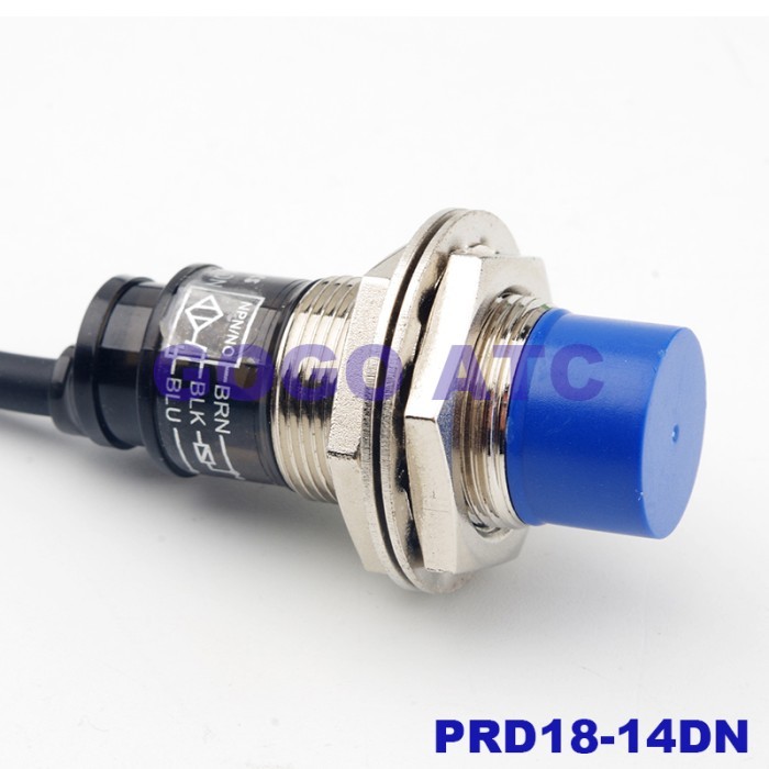 Jual Highly sensitive M18 inductive proximity sensor switch PRD18-14DN normally open NPN ...