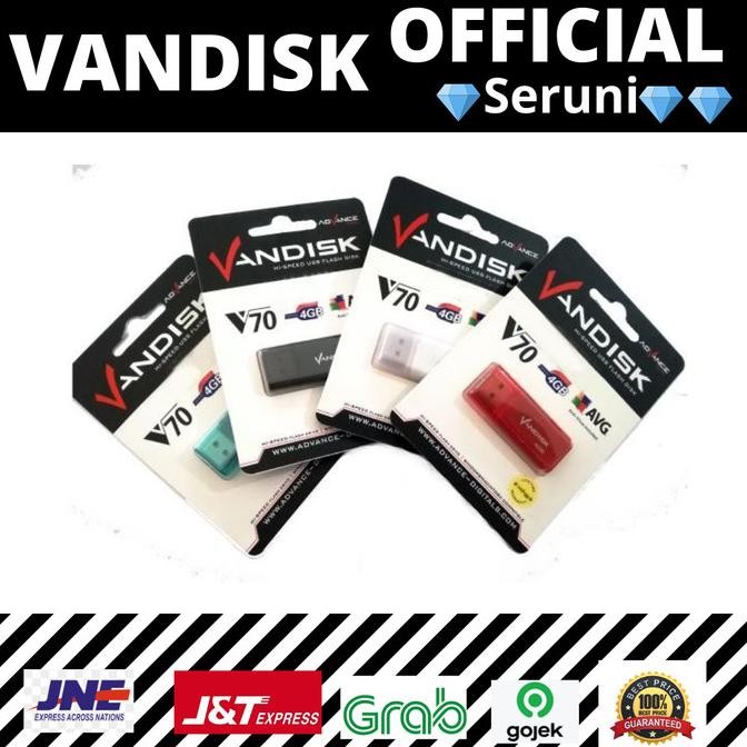Jual Sale Flashdisk Vandisk 4Gb Model V70 Original Random | Shopee ...