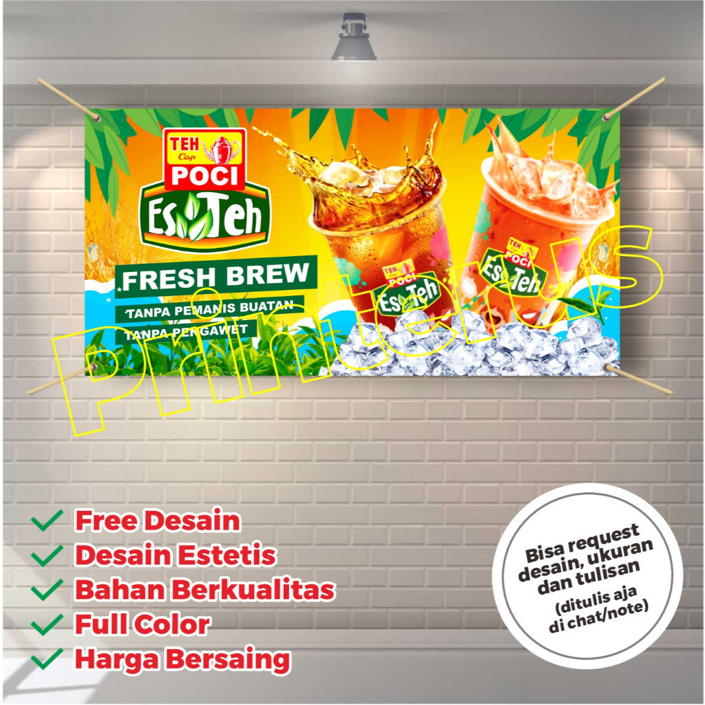 Jual Ambil PROMO Sekarang Juga >> banner spanduk Minuman teh poci ...