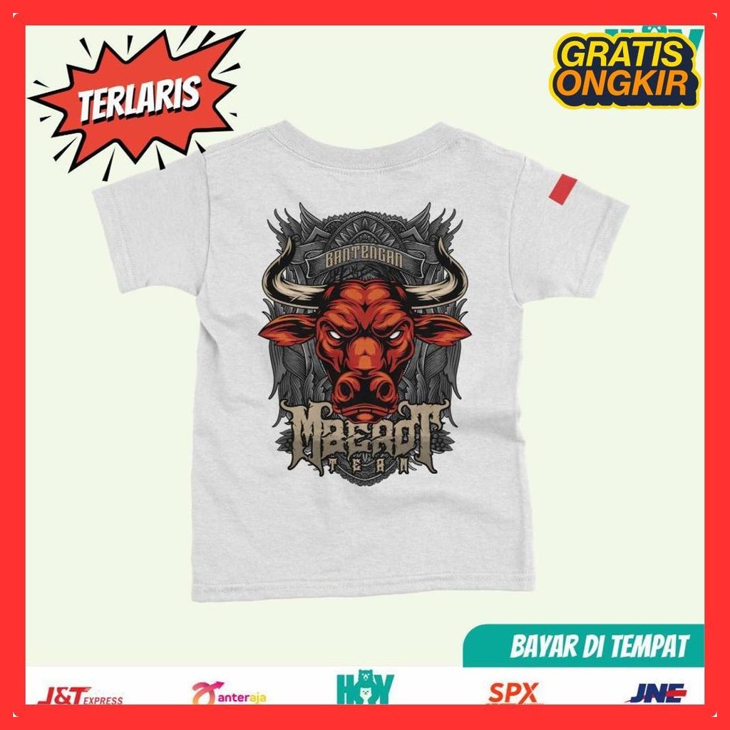 Jual Kaos Anak Anak Bantengan Mberot Malang Pakaian Baju Atasan ...