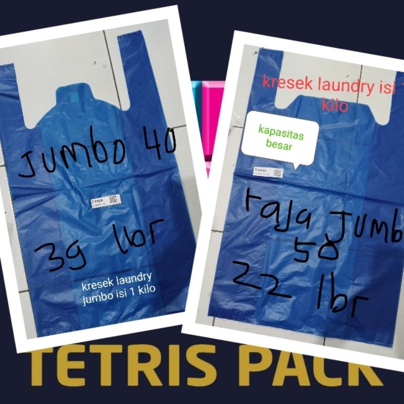 Jual plastik kresek laundry biru kapasitas besar | Shopee Indonesia
