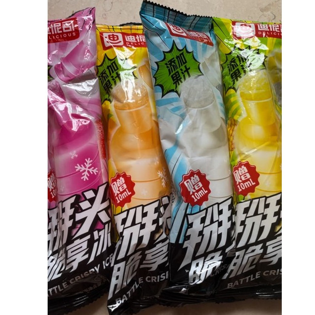 Jual DELICIOUS ICE BATTLE CRISPY FLAVOR MINUMAN JELLY RASA JERUK SUSU ...