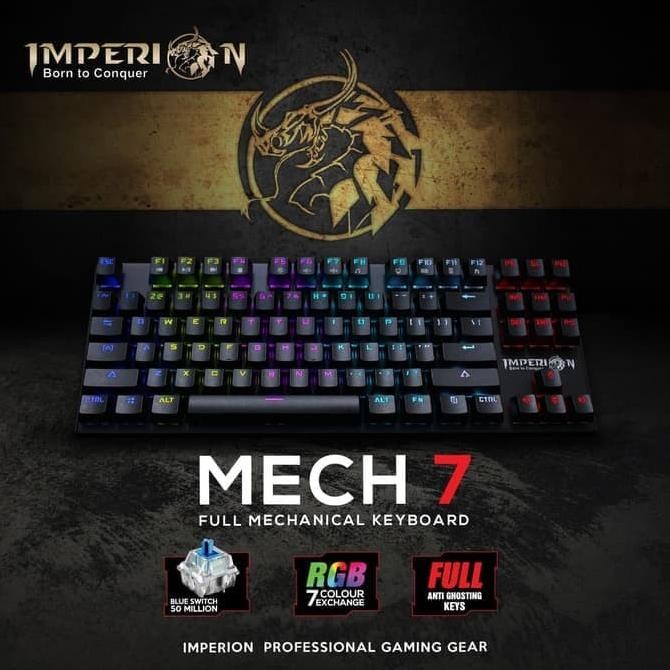 Jual KEYBOARD GAMING MECHA 7 IMPERION Terlaris | Shopee Indonesia