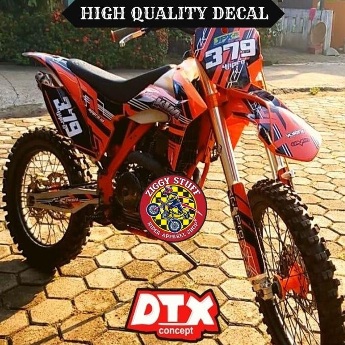 Jual Stiker motor KTM motor trail decal sticker motor KTM-008 stiker ...