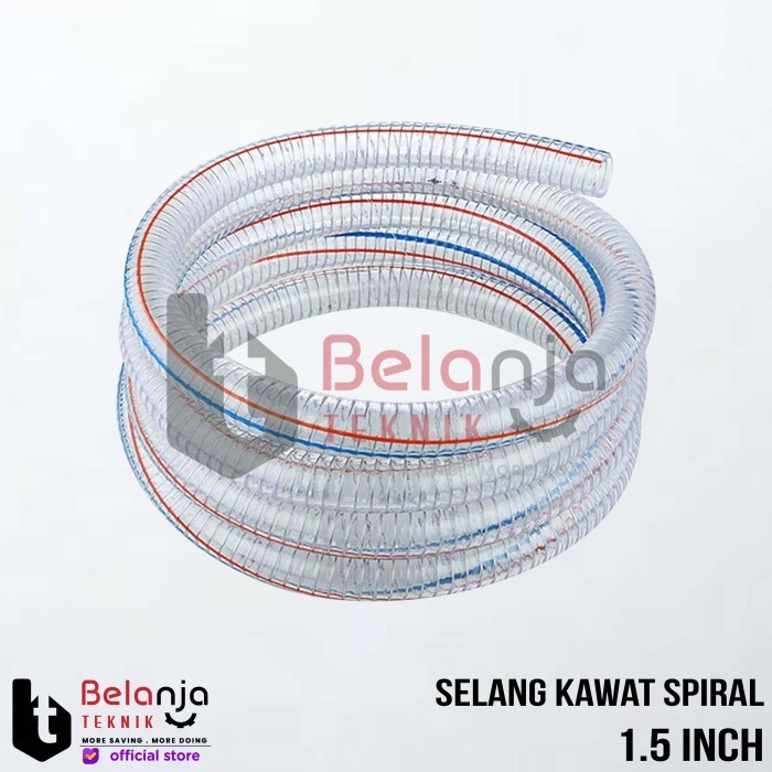 Jual Selang Benang Spring Hose Kawat Spiral 1.5 Inch Selang PVC 1 1/2 ...