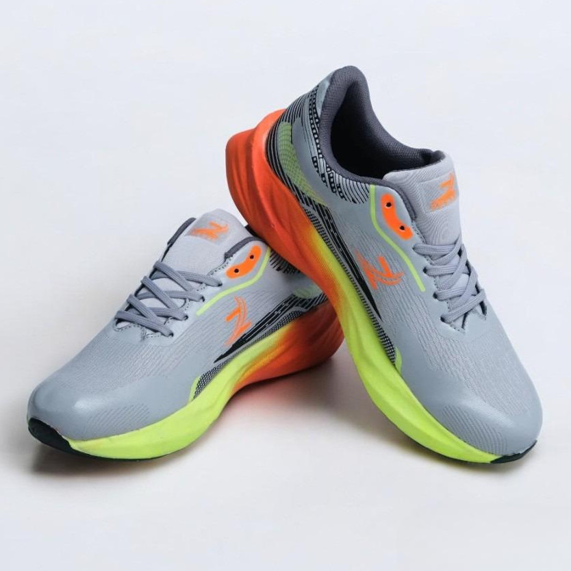 Jual Rekomendasi Terbaik !! Sepatu Sneakers Pria Zevil Abu Running Shoes Olahraga Lari Cowok 38 ...