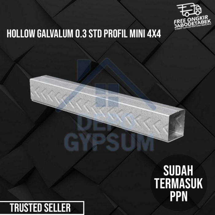 Jual Besi Hollow 4x4 Besi Hollow Galvalum 0,3mm 4x4 Hollow Galvalum 0 ...